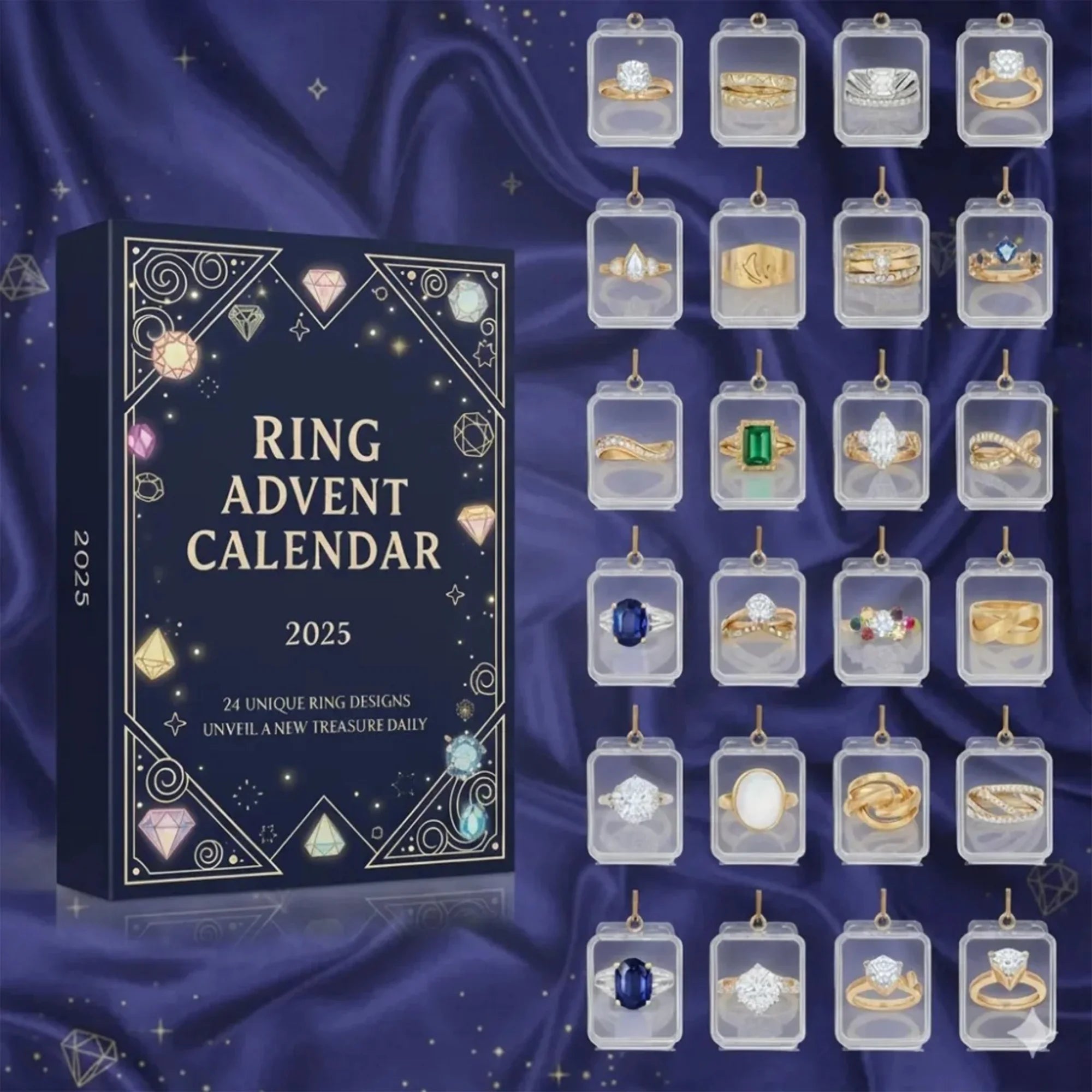 The Ring Revelry Advent Calendar 2025, 24 Days of Fashionable Sparklin – CustomFam