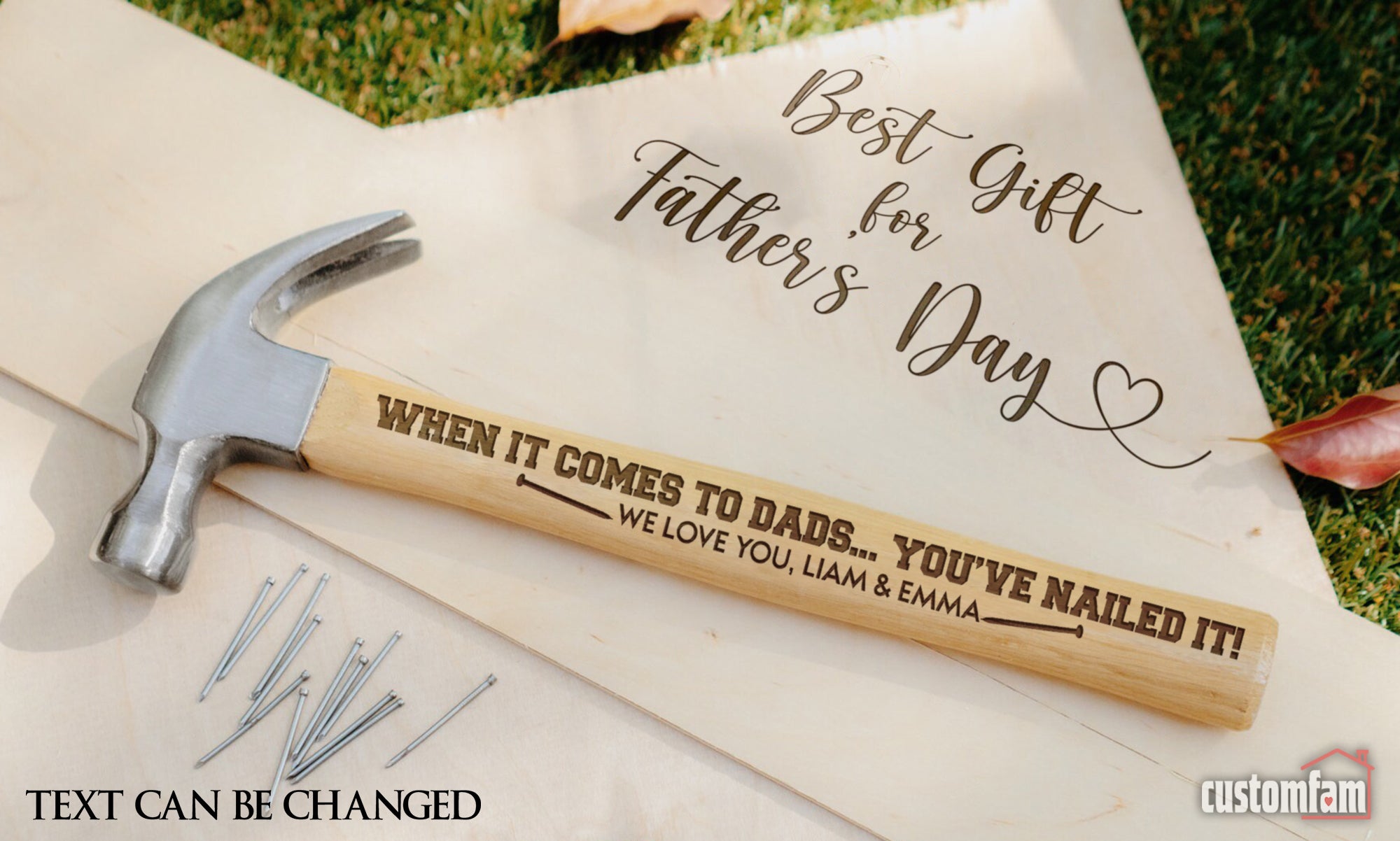 Personalized Wooden Engraved Hammer, Framing Hammer, Dad Hammer, Fathe ...