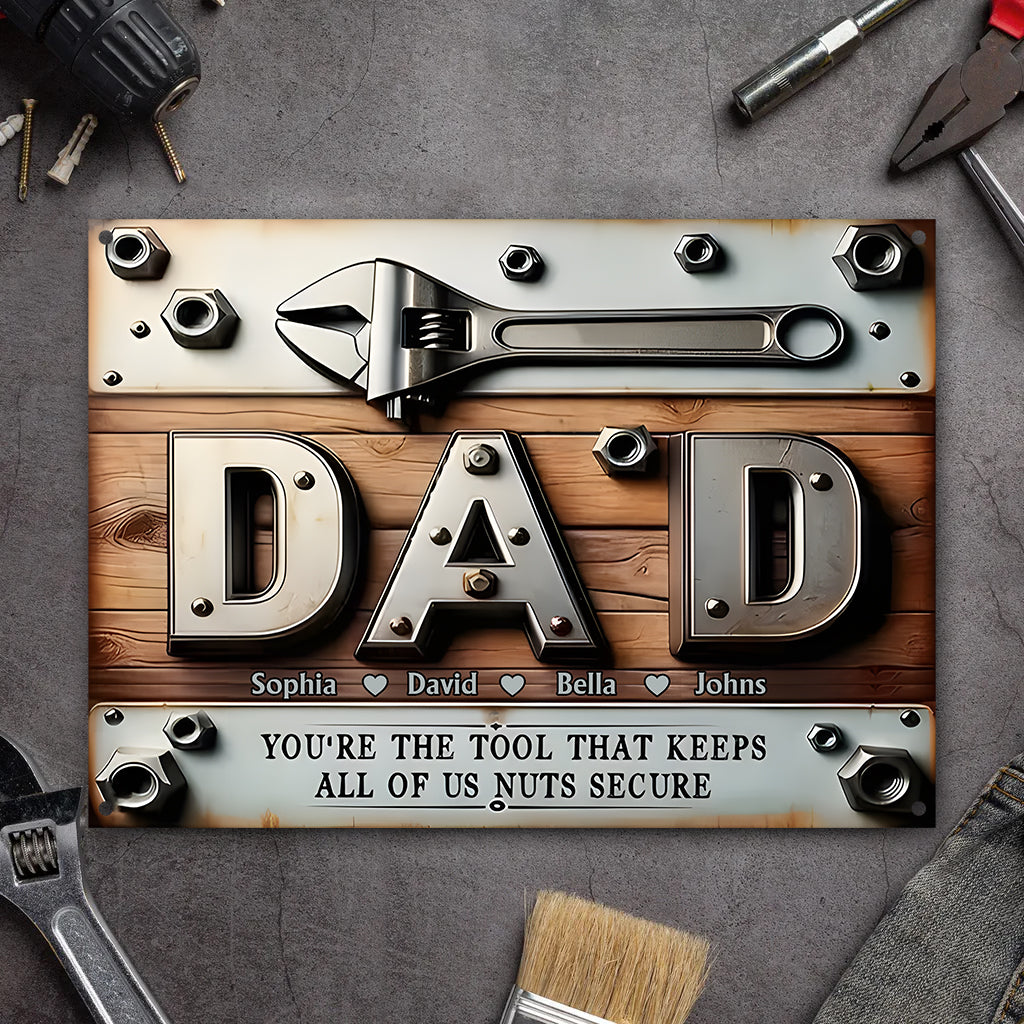 You Are The Tool Personalized Father Rectangle Metal Sign, Dad Sign, F ...