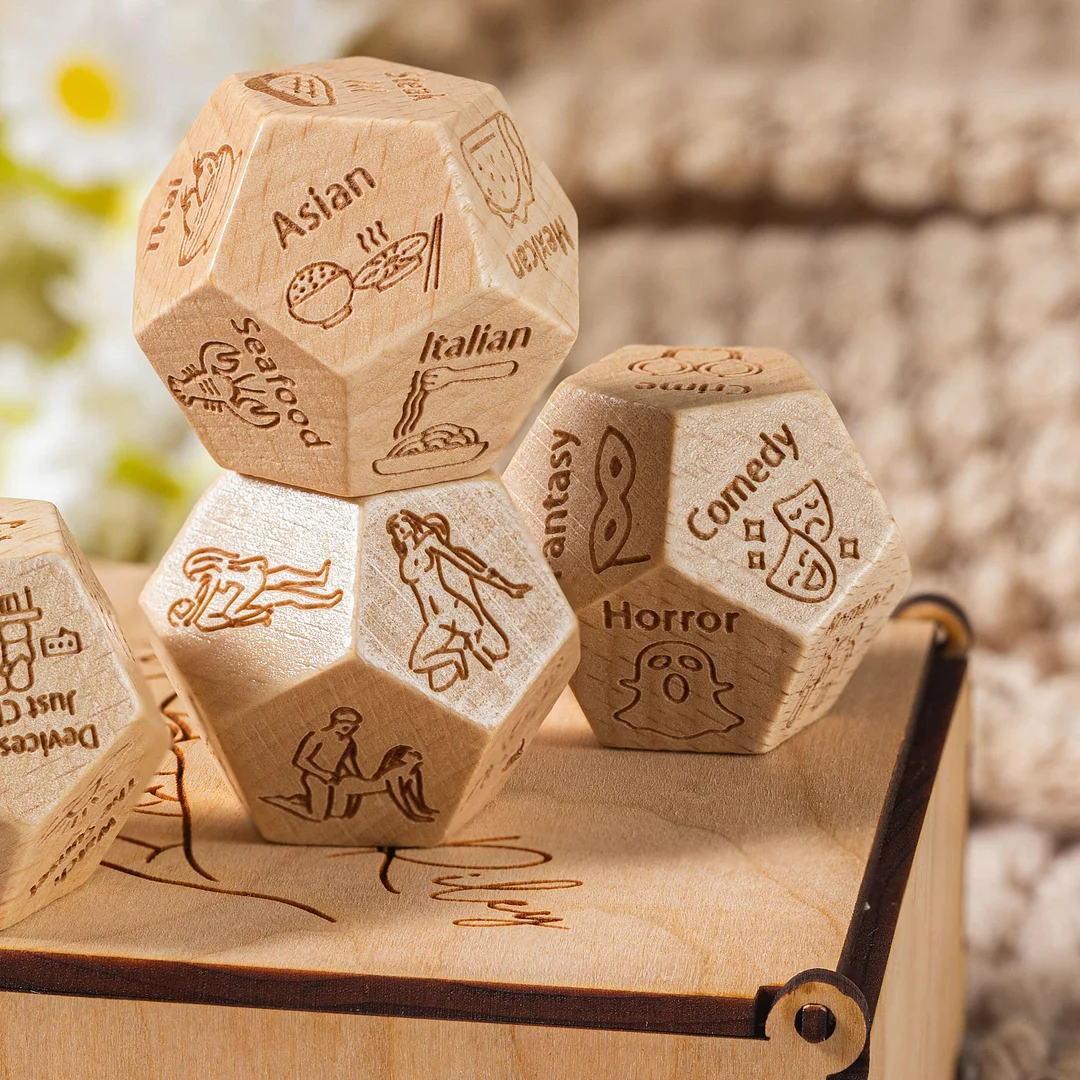Personalized Date Night Dice, Position Dice, Couple Game, Valentine Gi ...