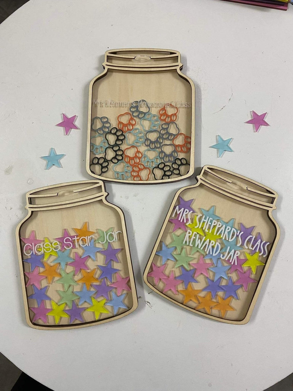 Custom Reward Jar For Classroom, Personalized Teacher Jar Gift for Tea ...