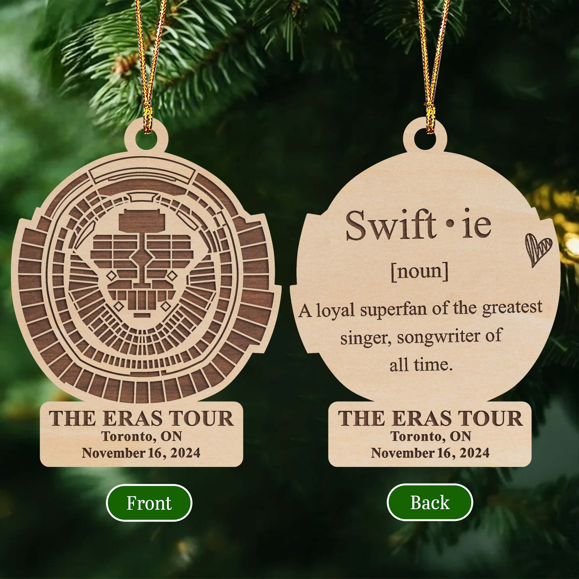 The Eras Tour Toronto Stadium Personalized Christmas Doorsign, Swiftie ...