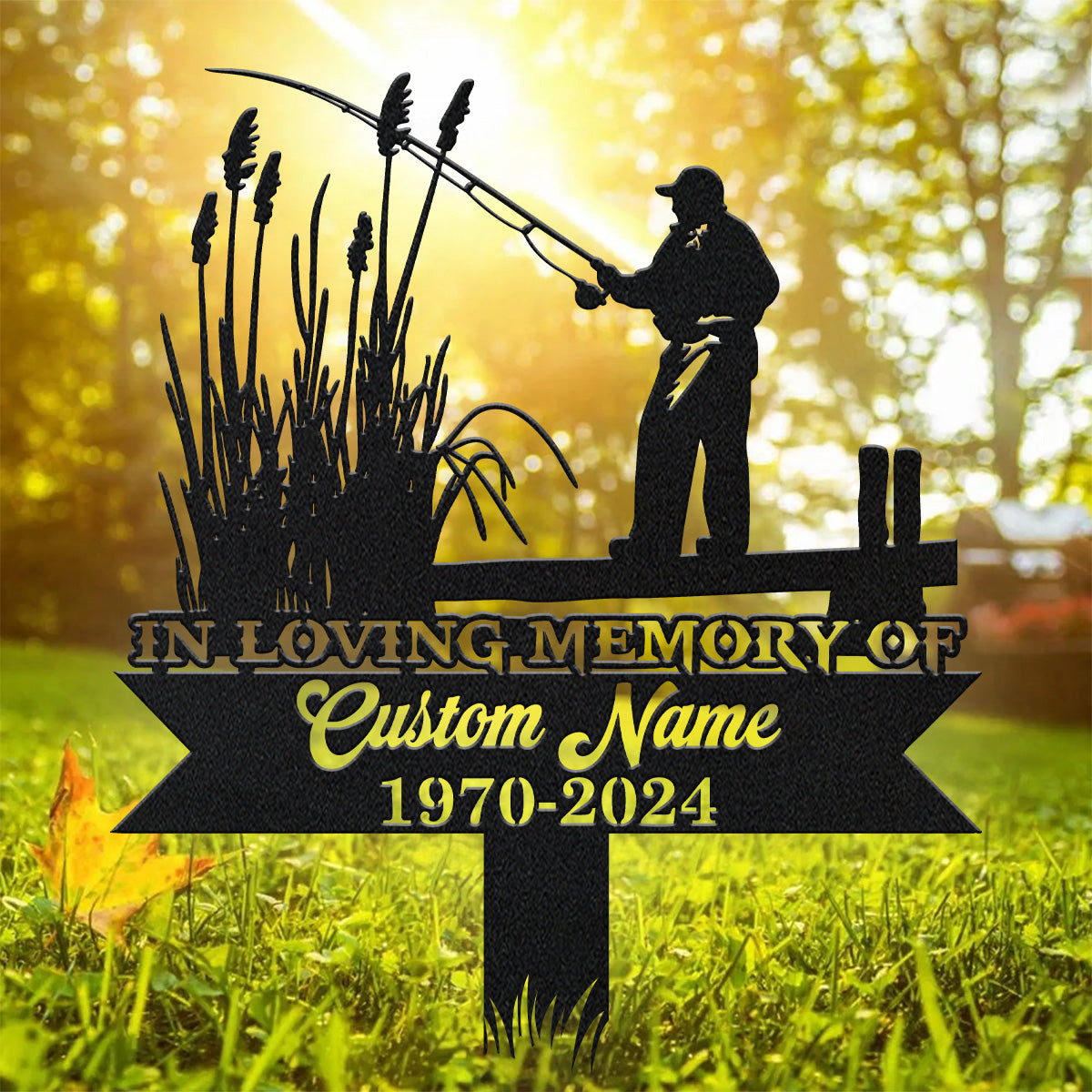 In Loving Memory Dad, Cut Metal Sign, Personalized Metal Signs, Memori ...