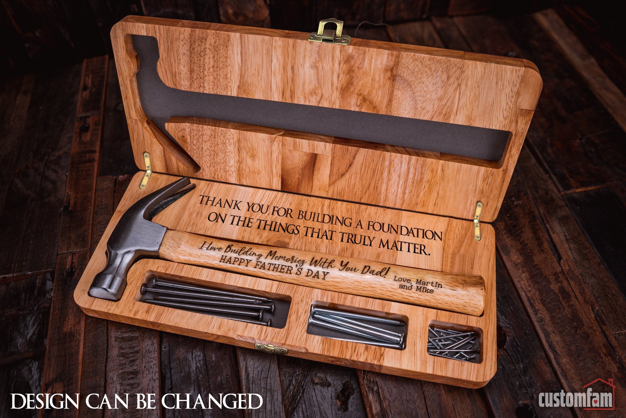 Personalized Engraved Hammer with Child's Handprint, Framing Hammer, H ...