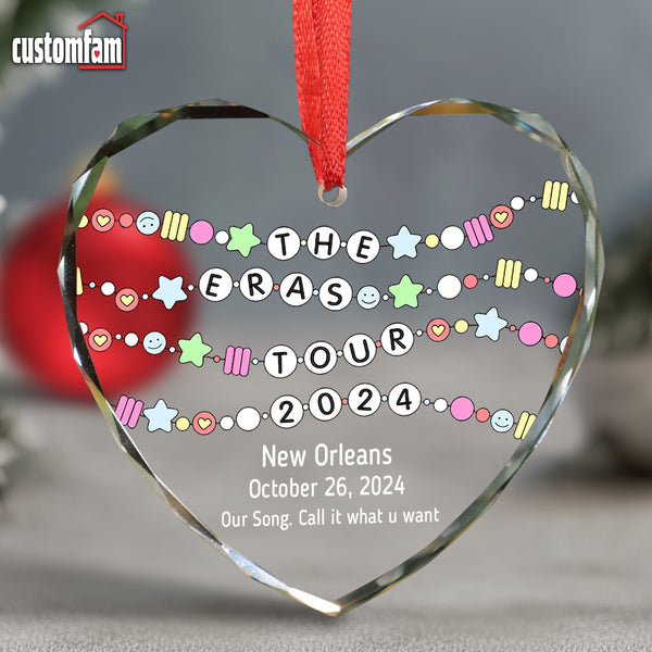The Eras Tour 2024 Personalized Christmas Glass Ornament, Gift For Swi ...