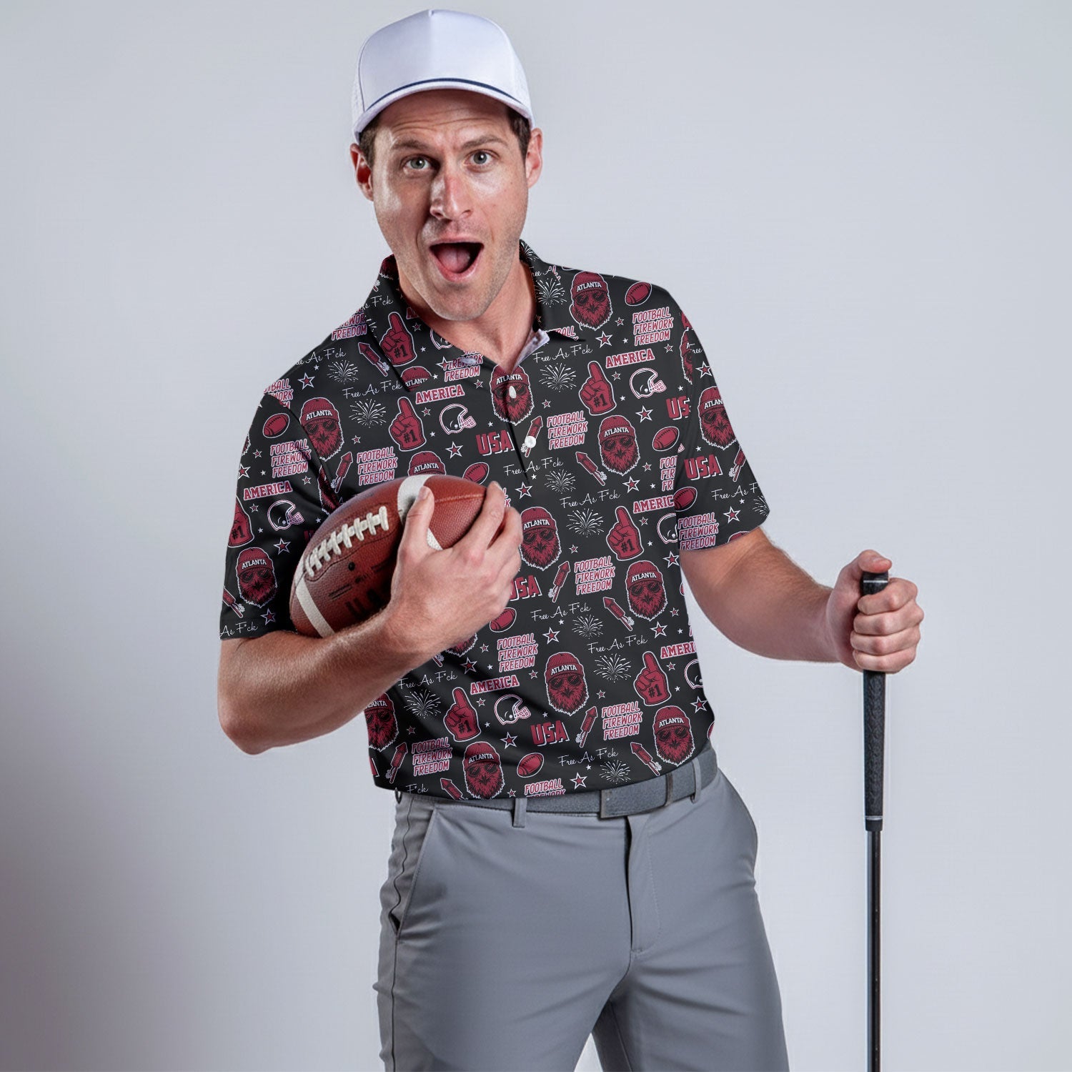 Falcon Mascot Red White Black Sport Polo, American Football League Gif ...