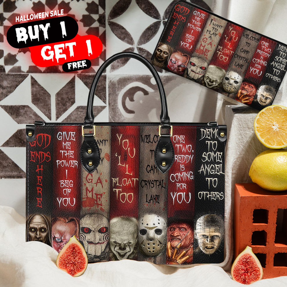 Horror Movie Leather Handbag, Scary Movies Fans Gift, Halloween Scary ...