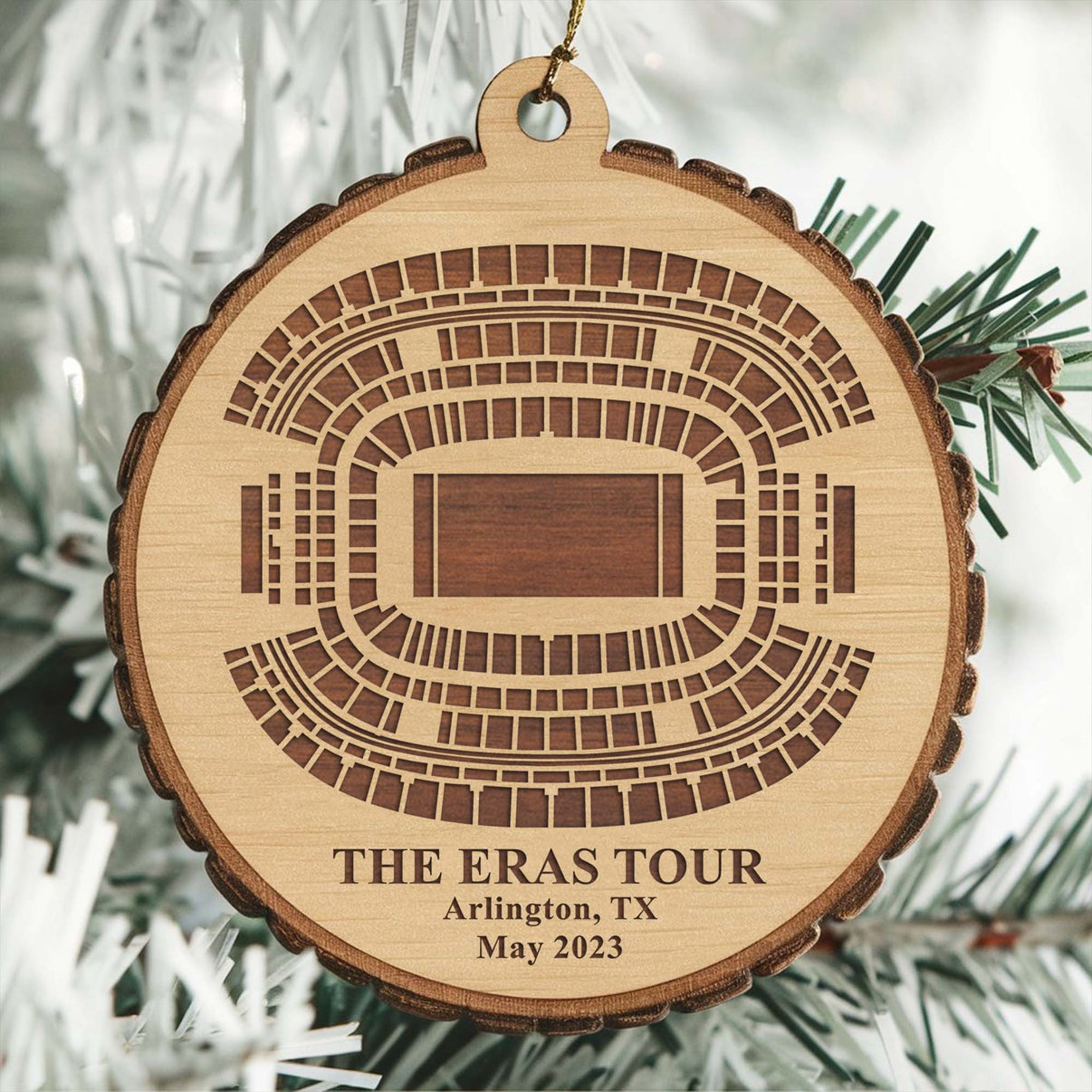 The Eras Tour Arlington Stadium Personalized Christmas Wood Ornament ...