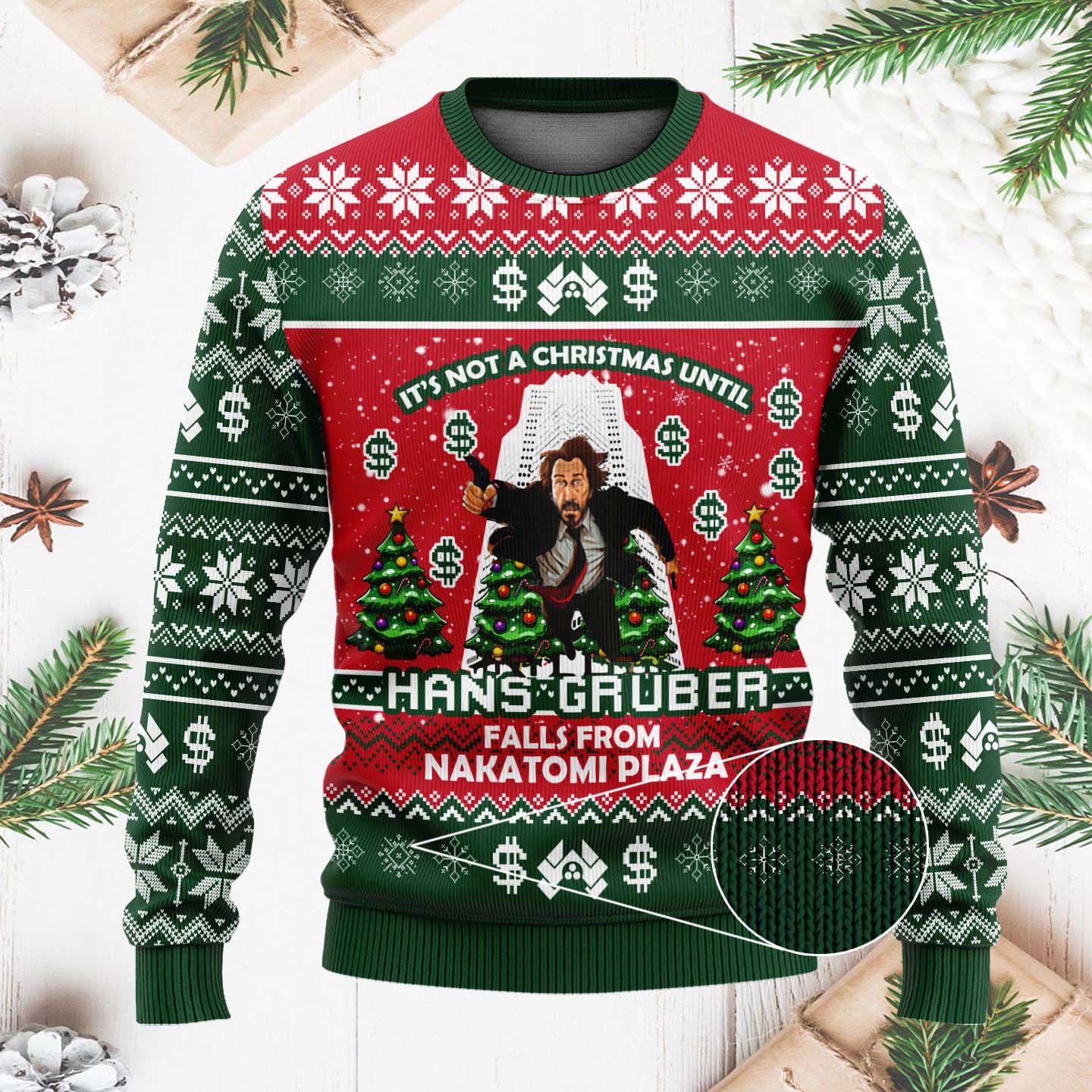 It's Not Christmas Until Hans Gruber Funny Christmas Ugly Sweater, Chr ...