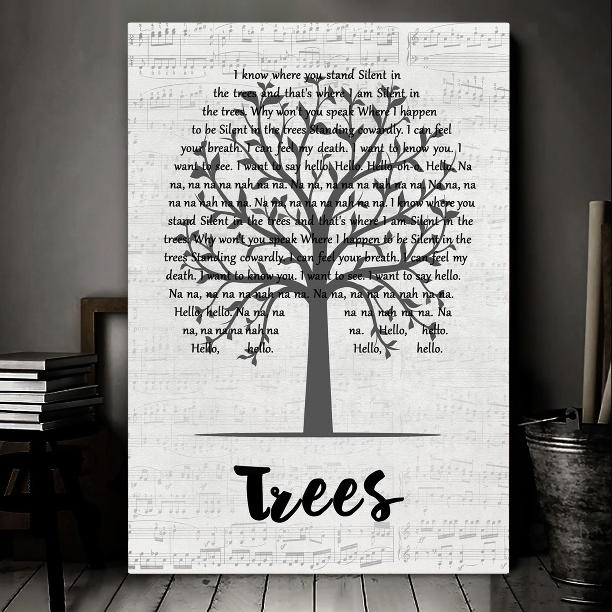 Twenty One Pilots Trees Music Script Tree Song Lyric Quote Music Art P ...
