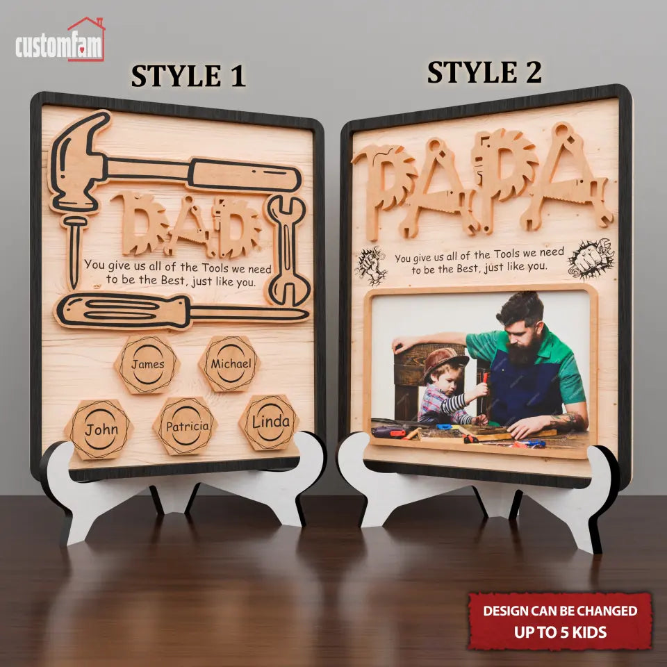 You Give Us All Of The Tools We Need Personalized 2 Layered Wooden Sig ...