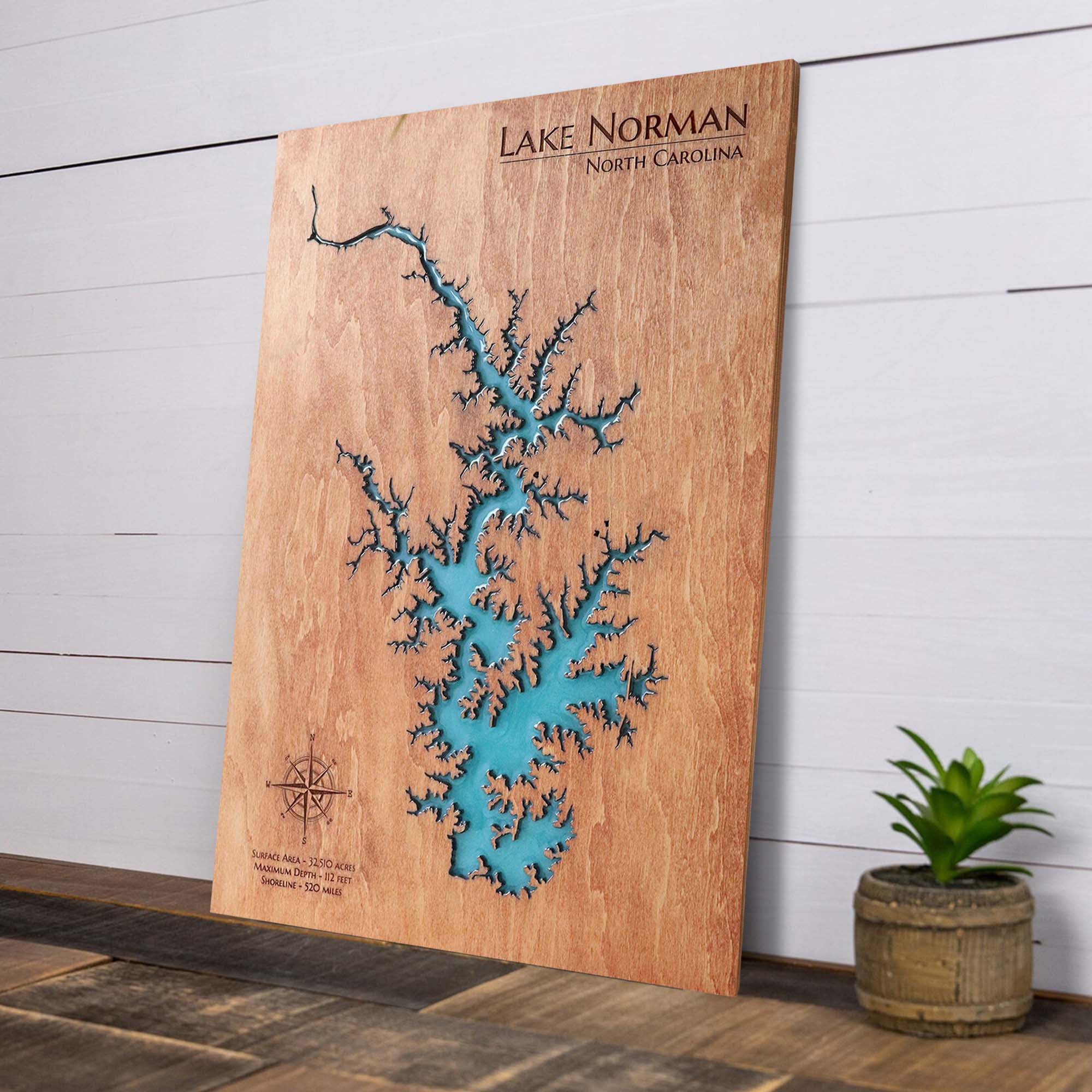 Custom Any Lake Wall Map Art, Lake Map, Lake House Decor, Lake Wall Ar ...