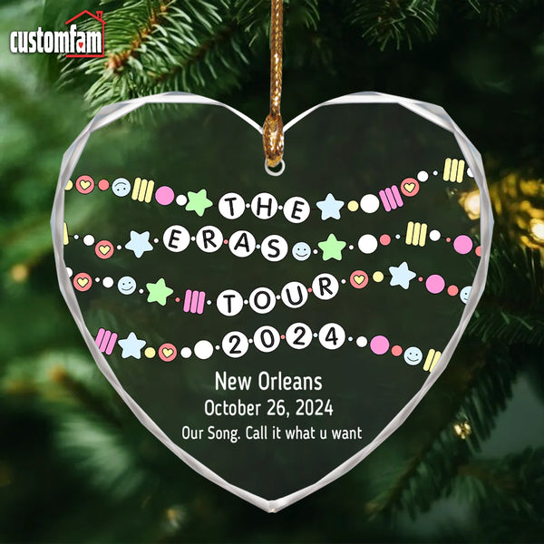 The Eras Tour 2024 Personalized Christmas Glass Ornament, Gift For Swi ...