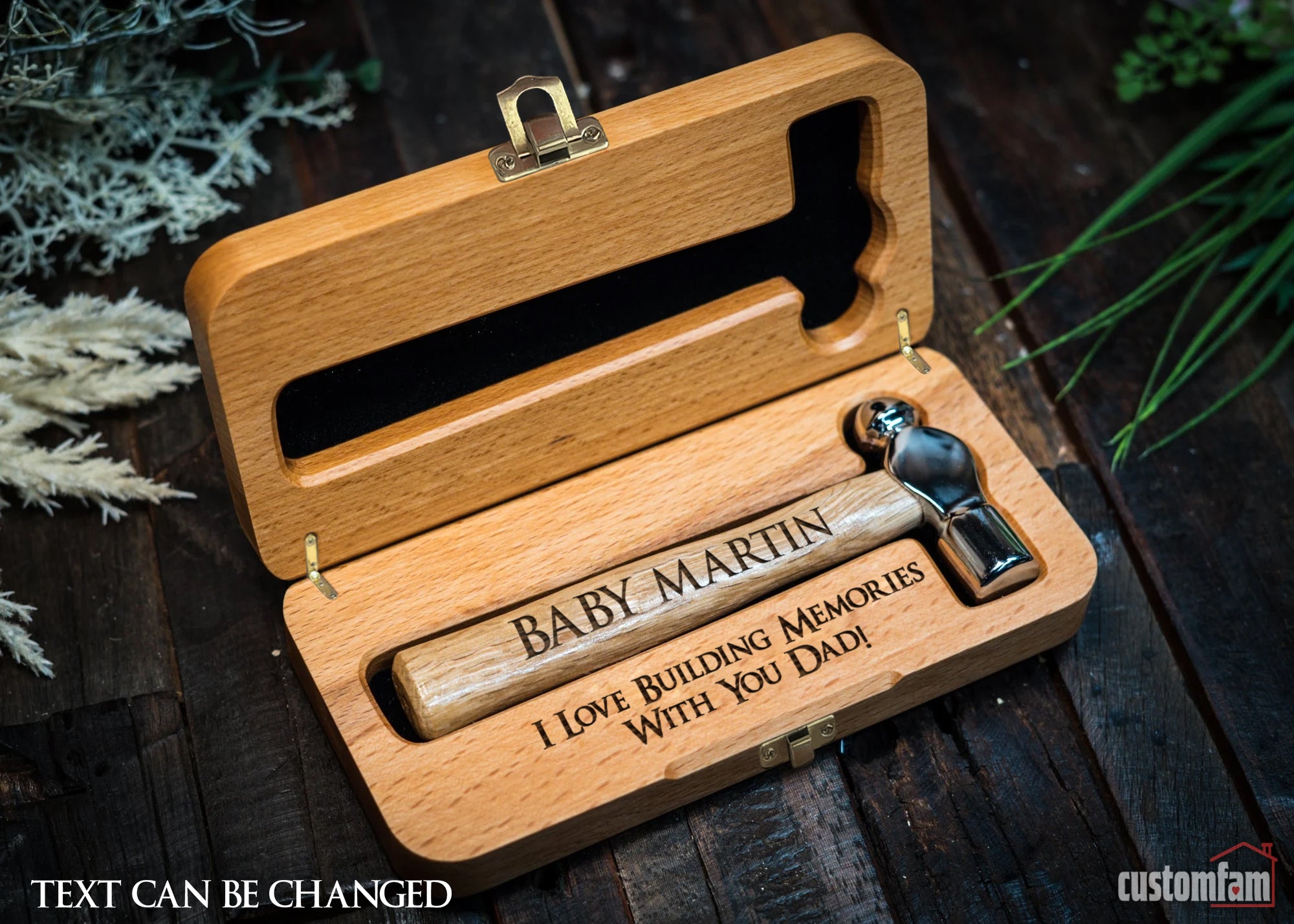 Personalized Mini Engraved Hammer in Wooden Gift Box, Framing Hammer ...