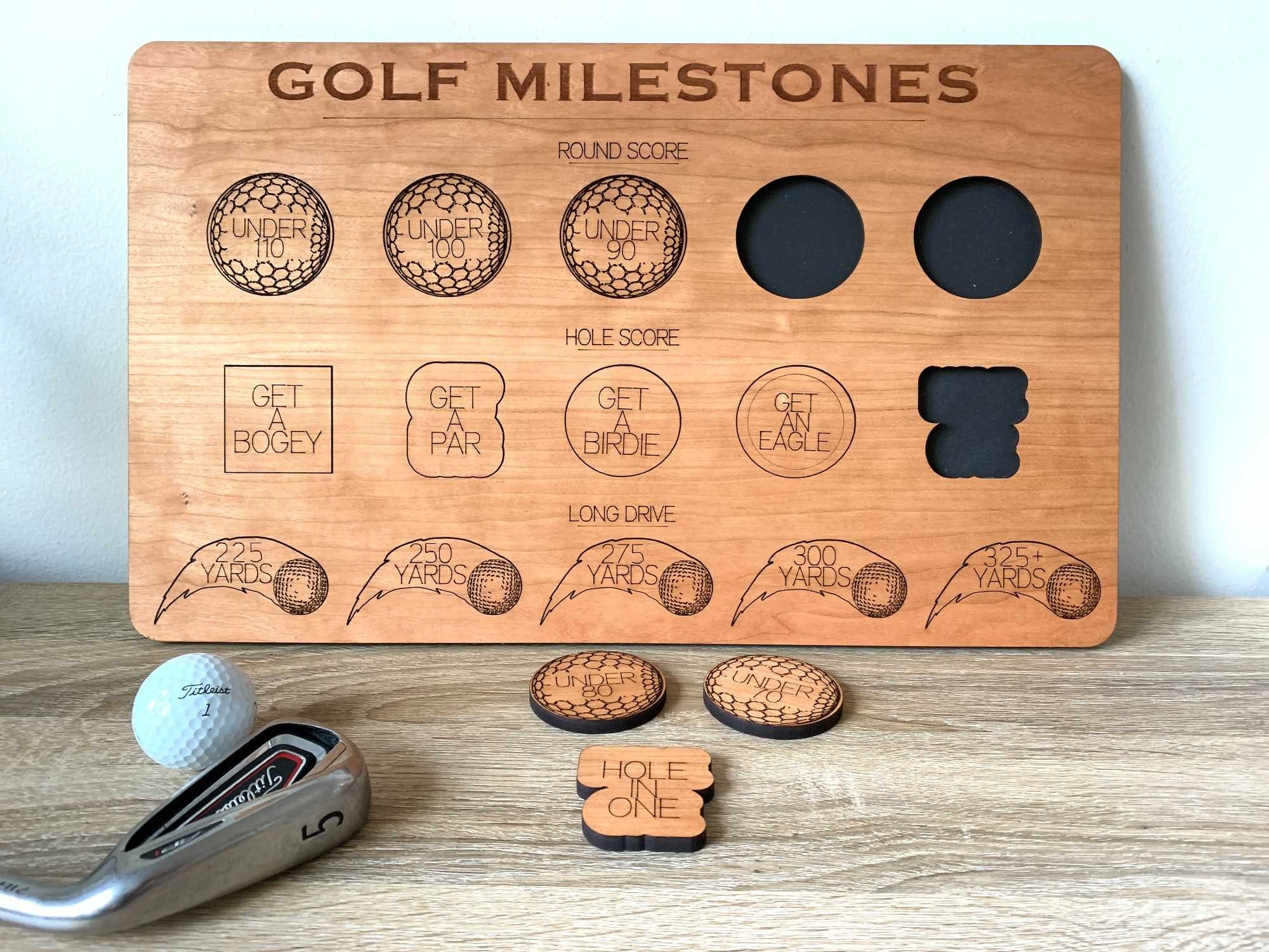 Golf Milestones Tracker Board, Golf Tracker, Golf Bucket List, Golfer ...