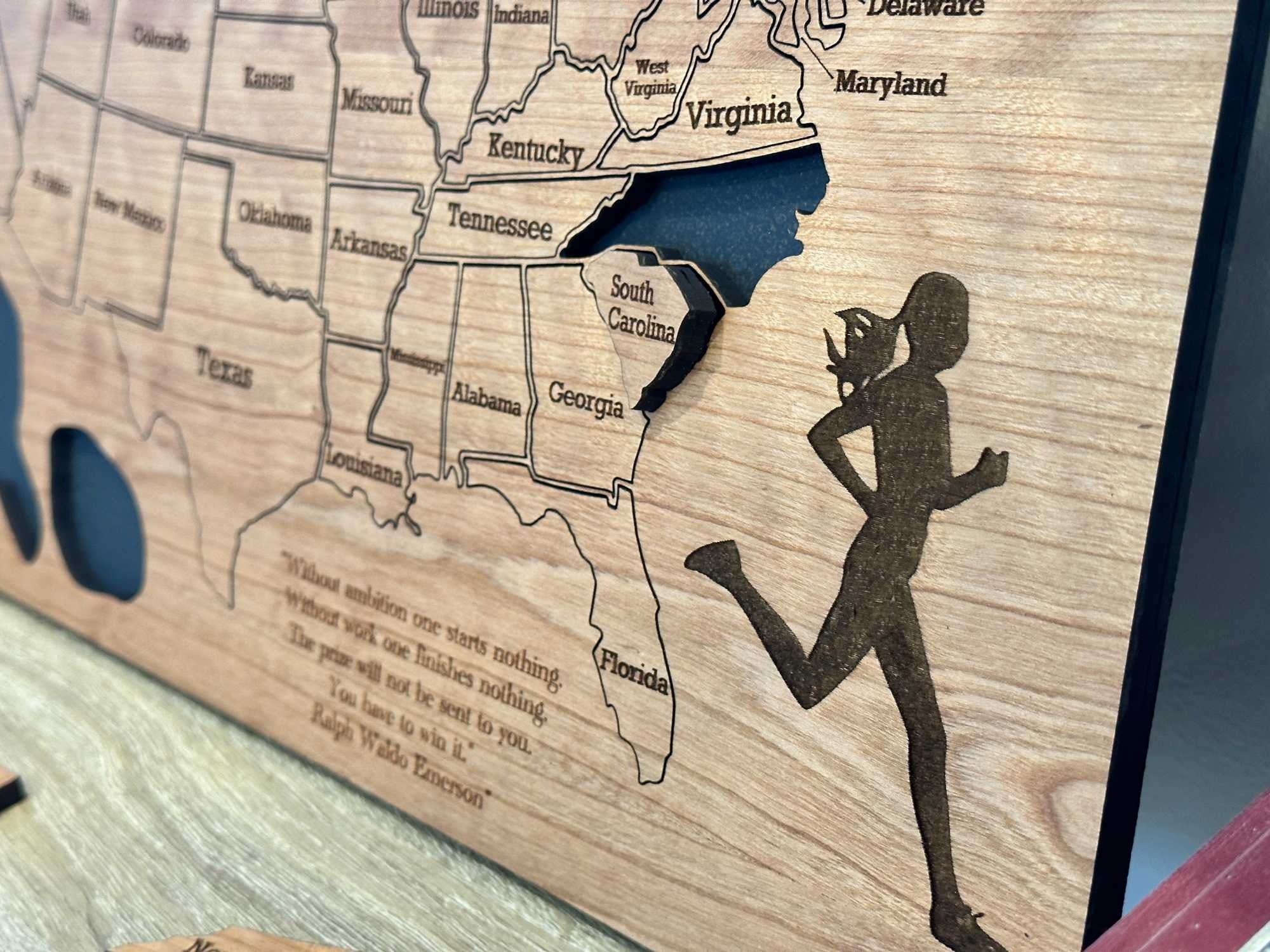 Run 50 States Tracker Board, Marathon Tracker – CustomFam