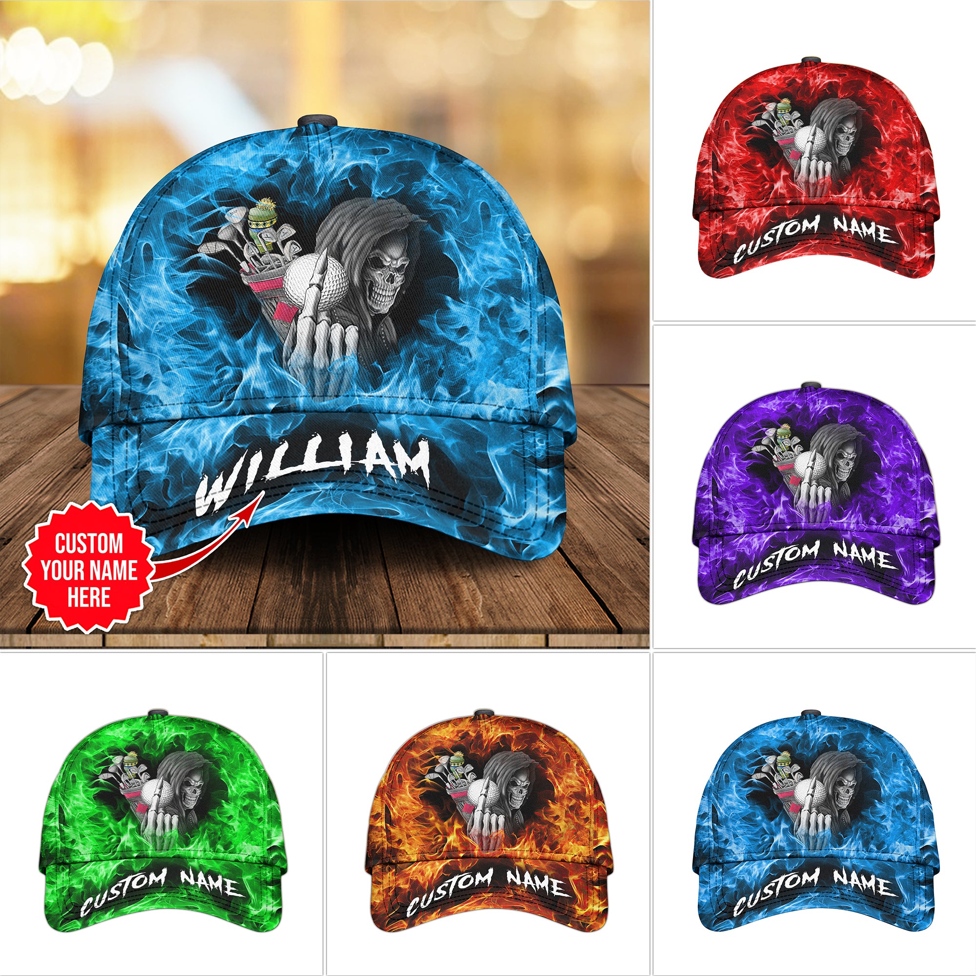 Skull Cap, Custom Skull Cap, Gift Ideas For Men – CustomFam