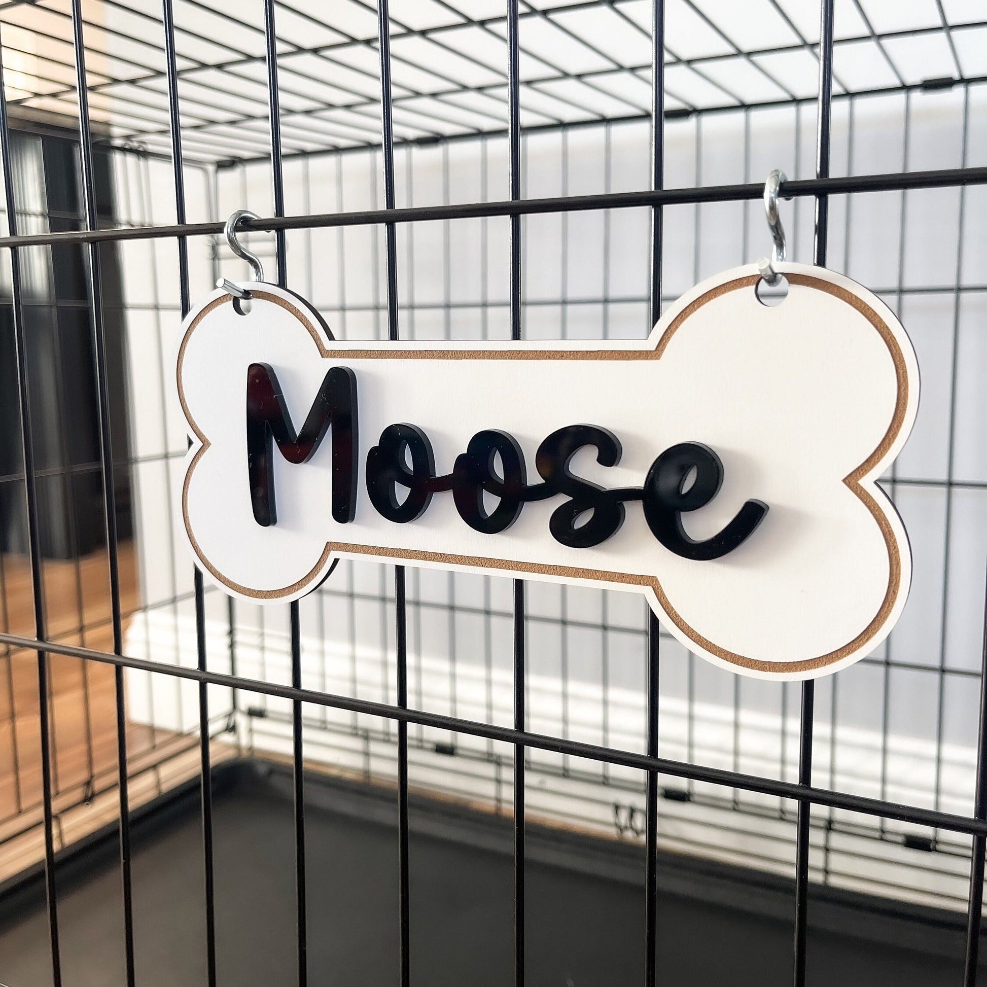 Personalized Hanging Crate Sign, Wooden Dog Bone Sign, Gift For Pet Lo ...