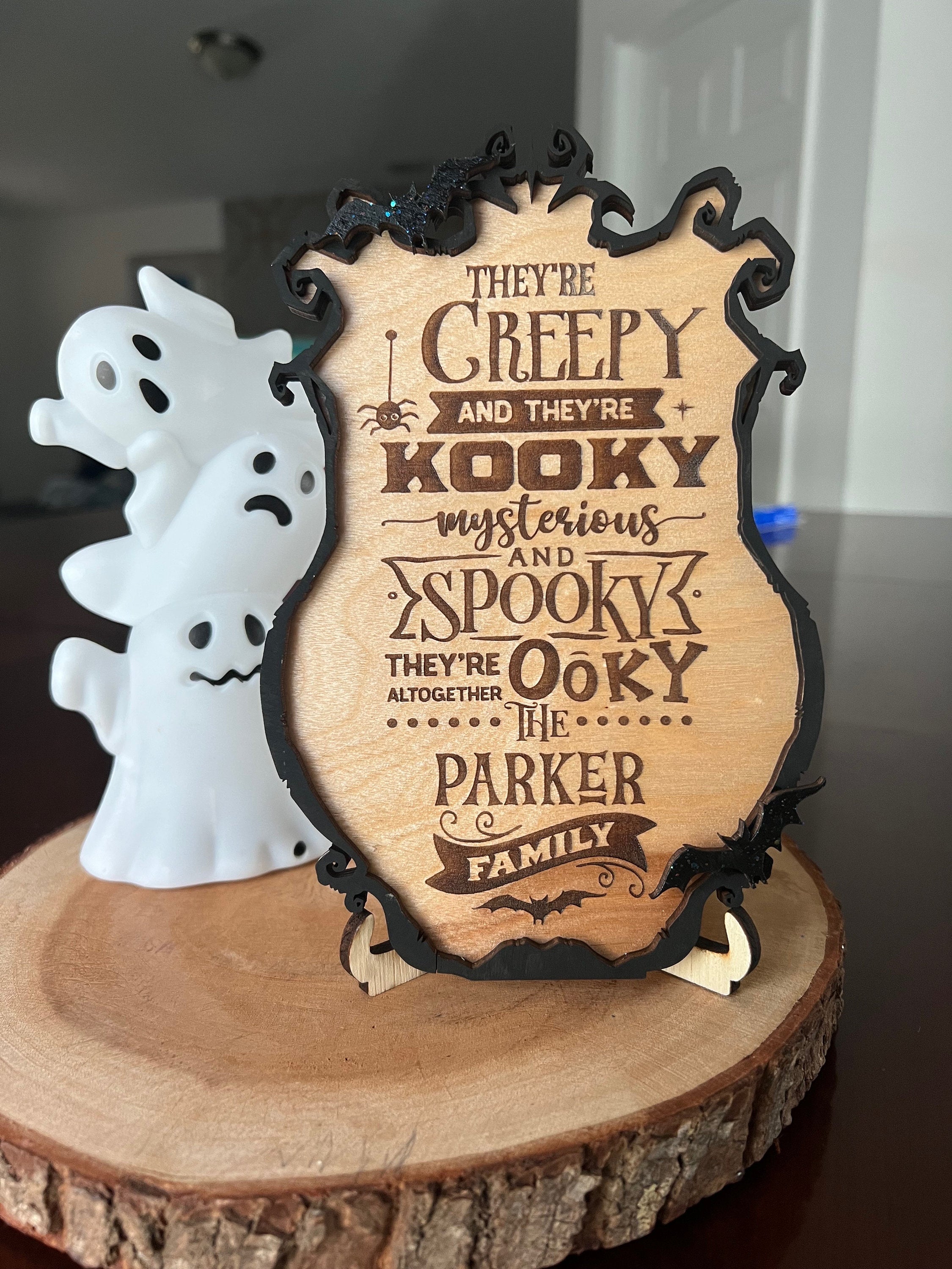 They're Creepy and They're Kooky Personalized Family Wall Sign, Hallow ...