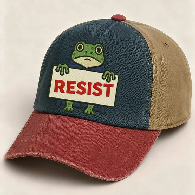 Resist Frog Printed Hat, Non-Violent Inflatable Frog Classic Hat, Tren ...