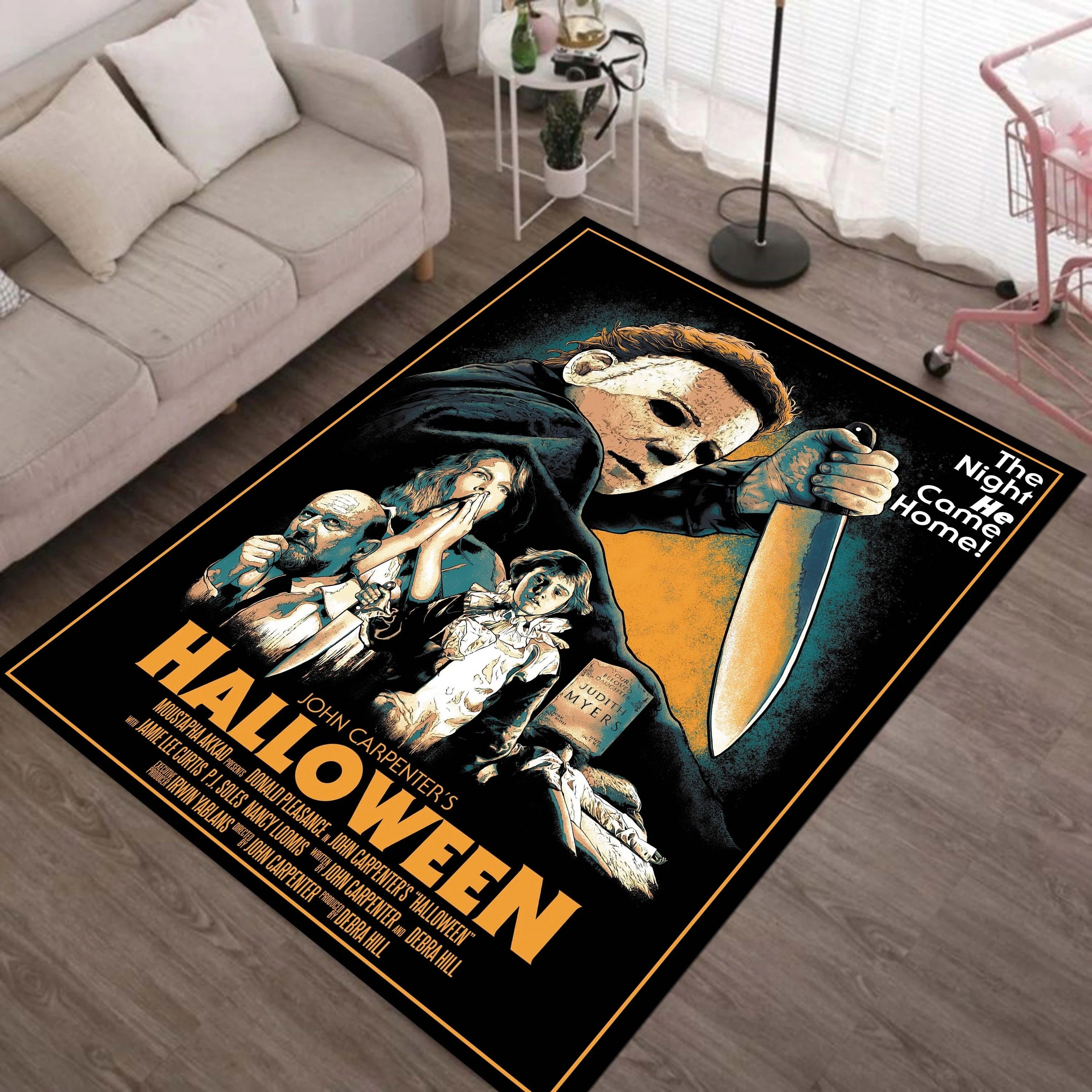 Horror Movie Rug, Area Rug, Halloween Rug, Rugs For Living Room, Hallo ...