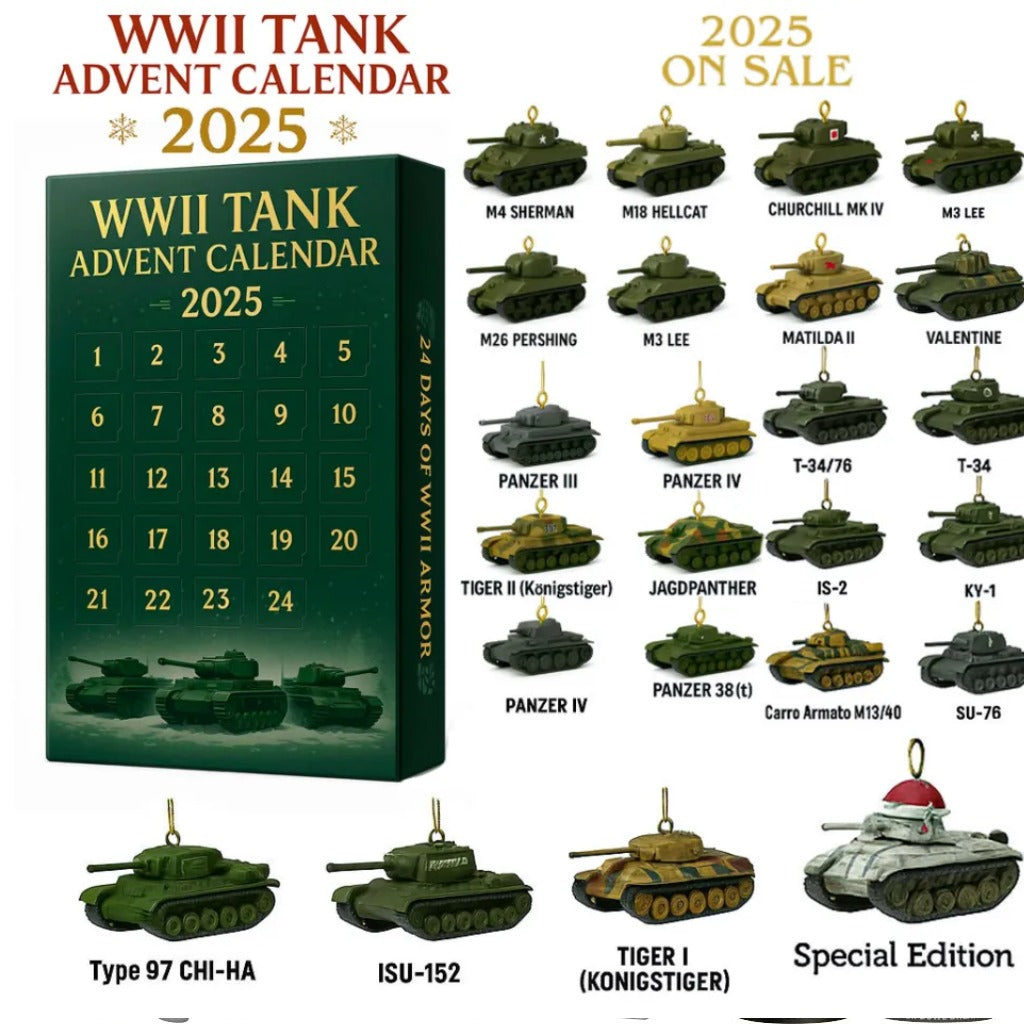 World War II WWII Tank Advent Calendar, 2025 Advent Calendar, Christma ...