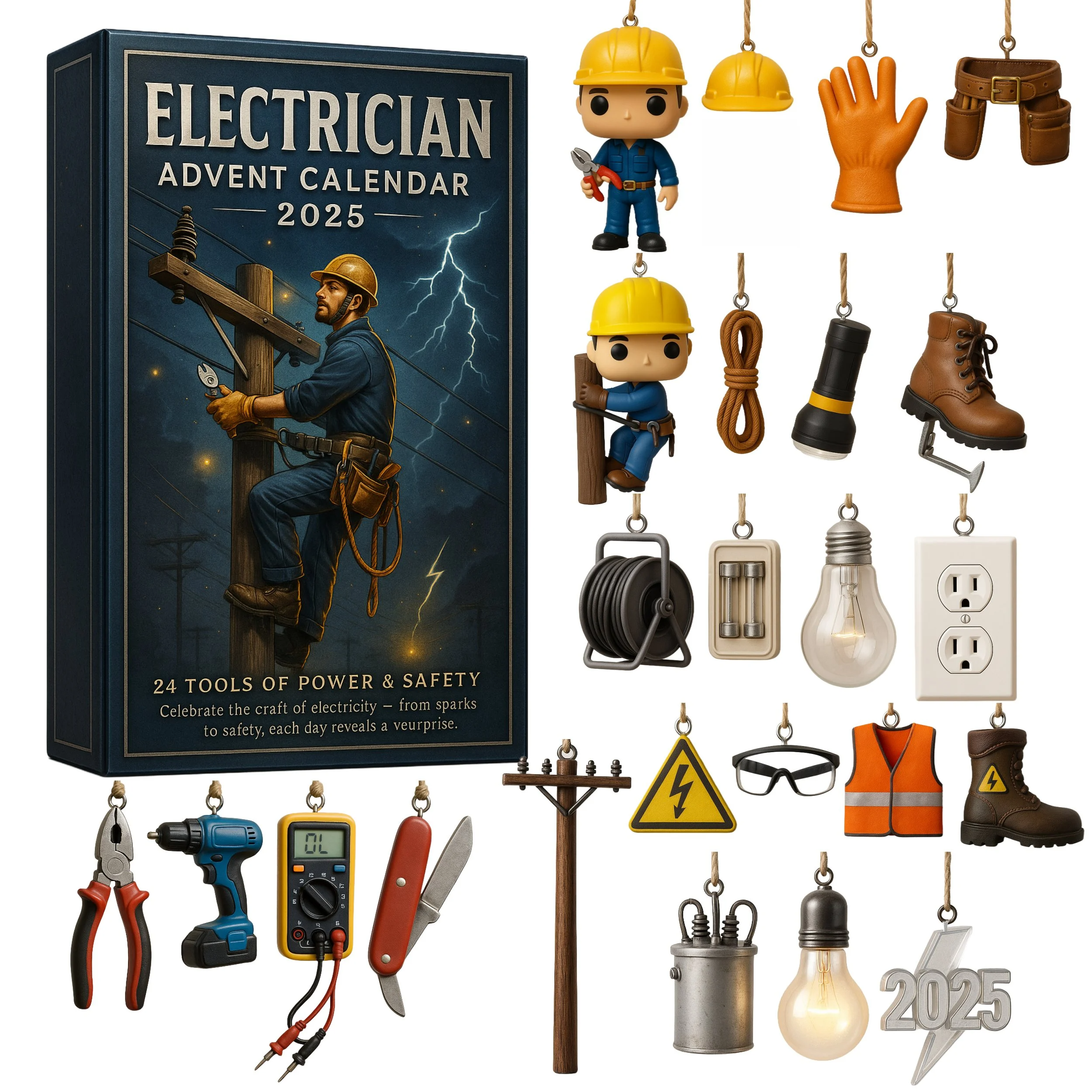 Power Engineering Lineman Ornament Advent Calendar, 2025 Advent Calend ...