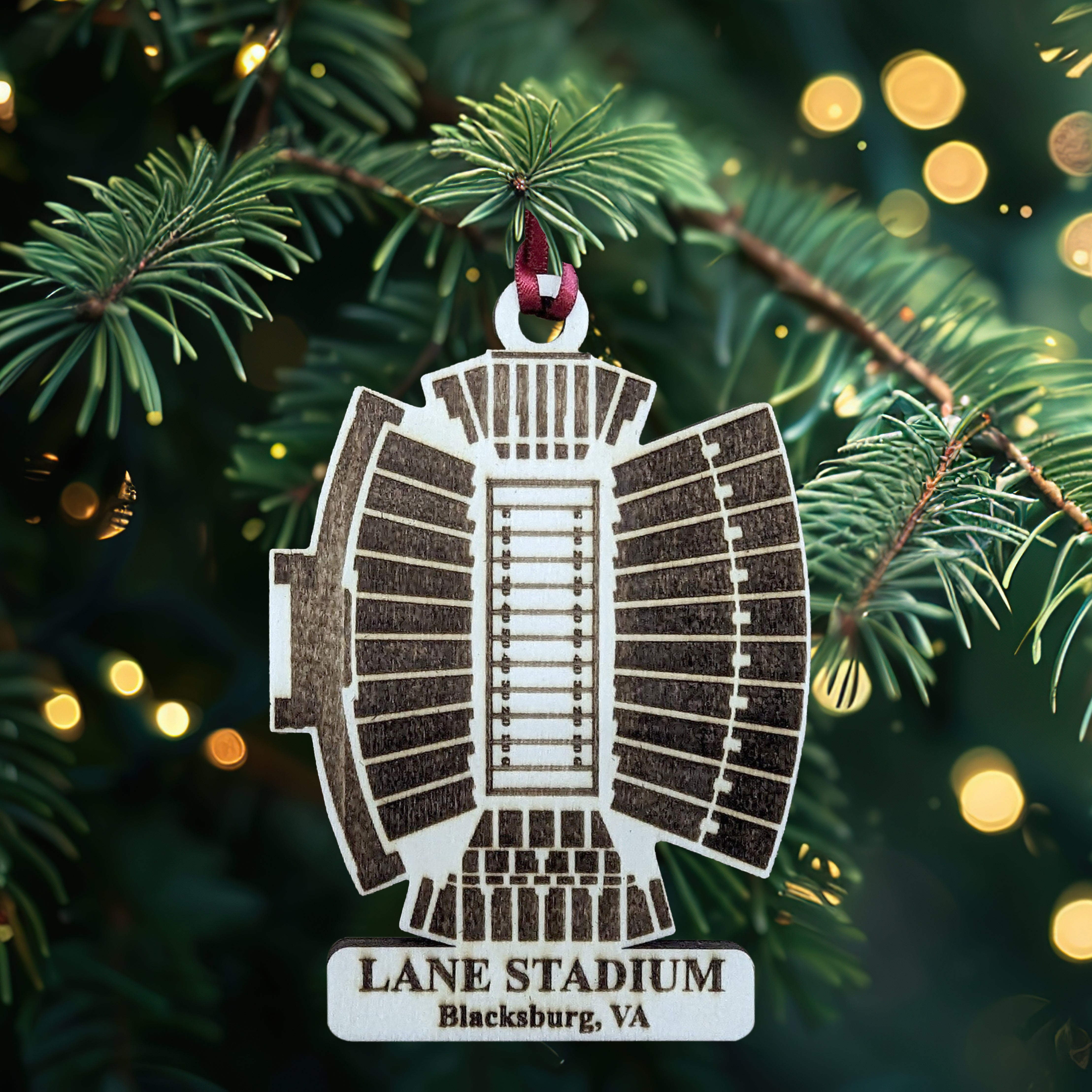 Lane Stadium Personalized Football League Stadium Ornament, Christmas ...