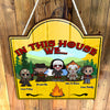 In This House We Horror Camping 2 Layered Wooden Sign, Halloween Campi ...