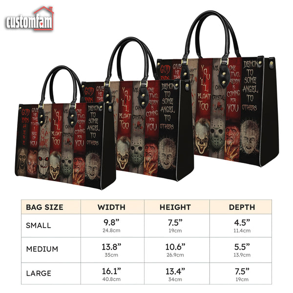Horror Movie Leather Handbag, Scary Movies Fans Gift, Halloween Scary ...